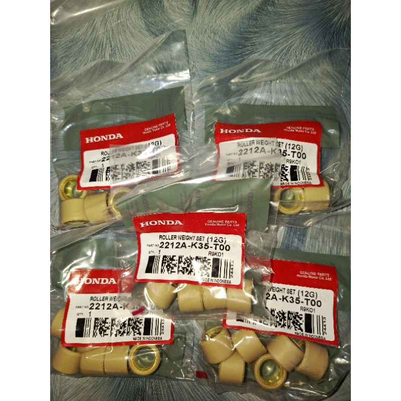 Honda click125/click150 pulley ball fly ball set (6pc) | Shopee Philippines