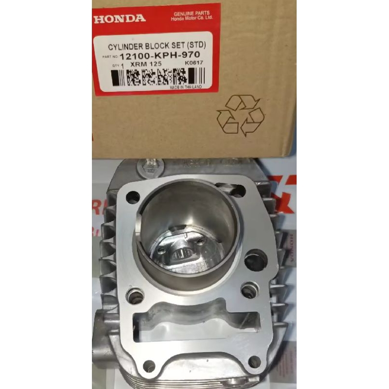 Honda genuine Cylinder block set for (Wave 125/ XRM 125 carb | Shopee ...