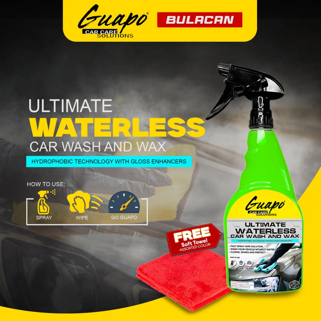 Guapo 500ml Ultimate Waterless Car Wash & Wax w/ Gloss Enhancer Auto ...