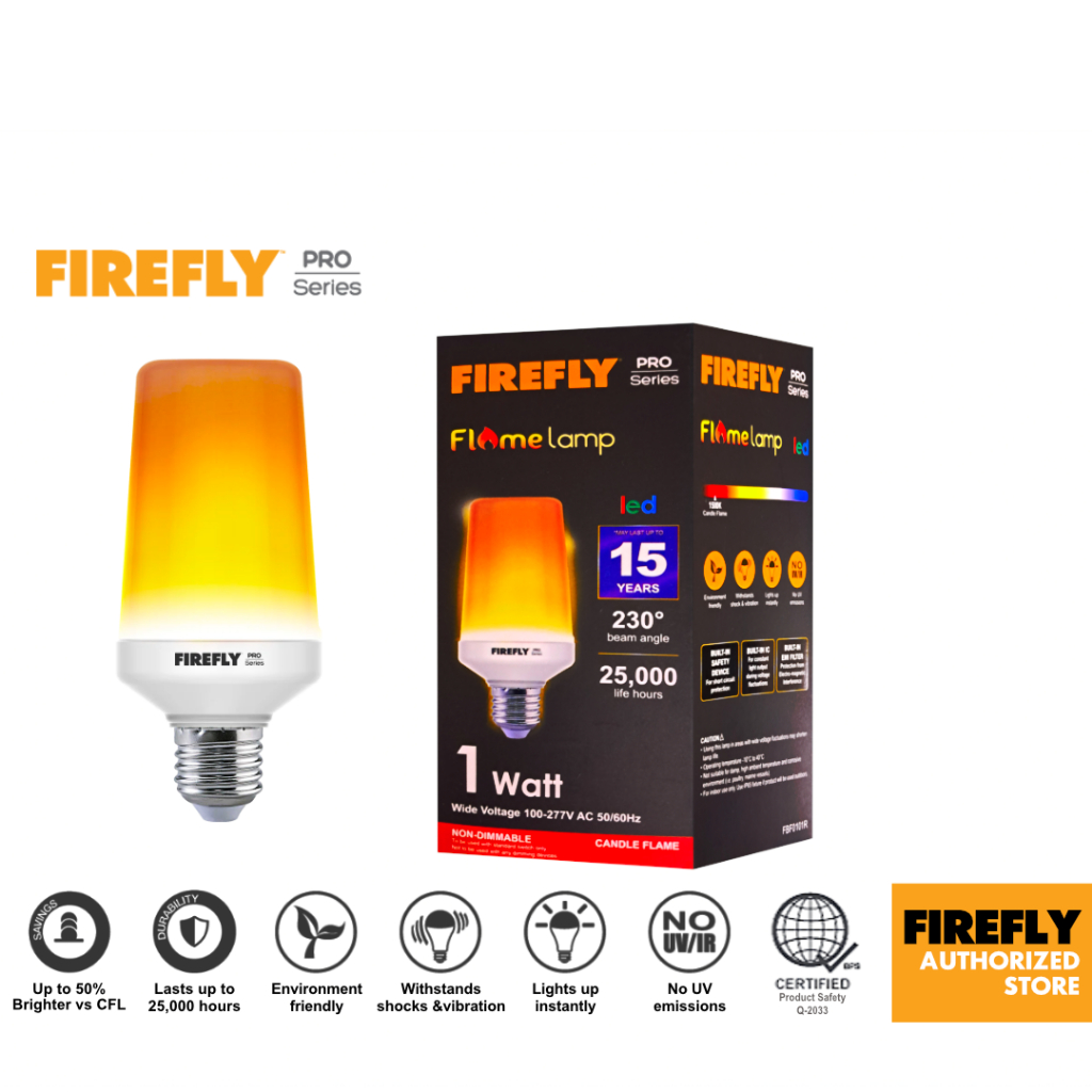 Firefly Pro Series Flame Lamp 1W | Shopee Philippines
