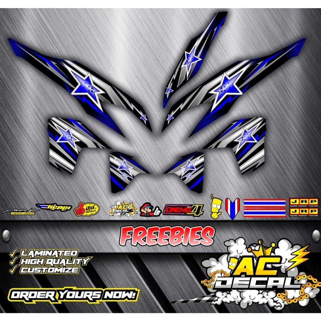 HONDA CLICK 125i v2 FSTAR DECALS | Shopee Philippines