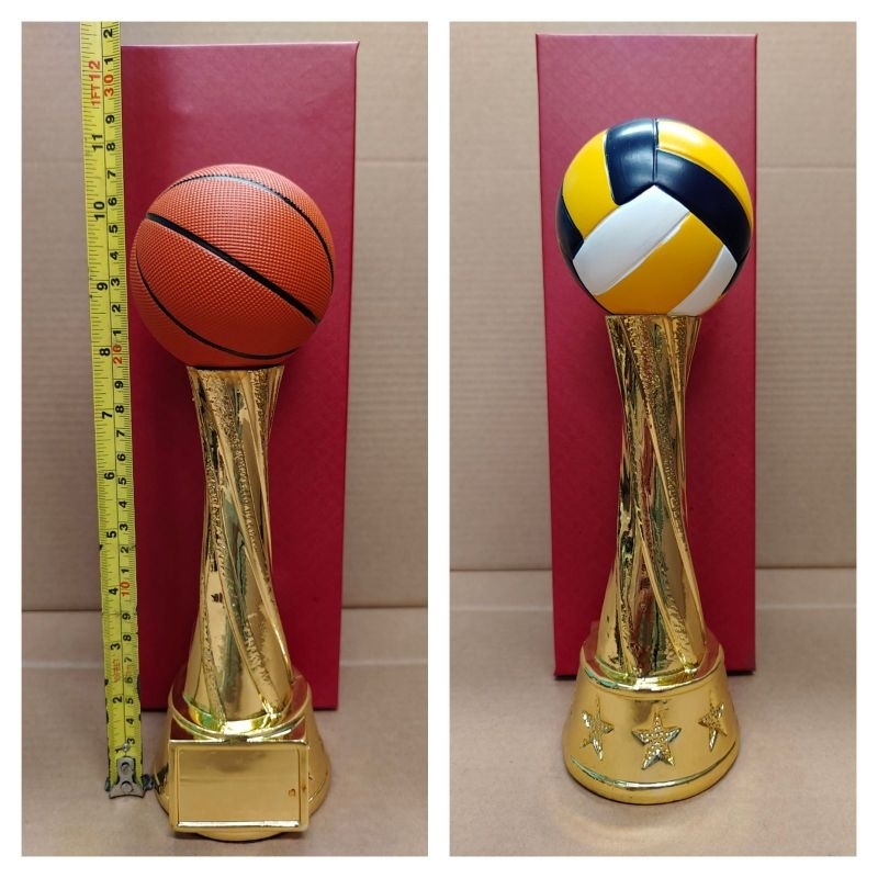 Basketball Volleyball Trophy 27cm height ceramic resin | Shopee Philippines