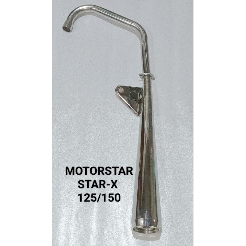 MOTORSTAR STAR-X 125/150 STAINLESS CHICKEN PIPE | Shopee Philippines