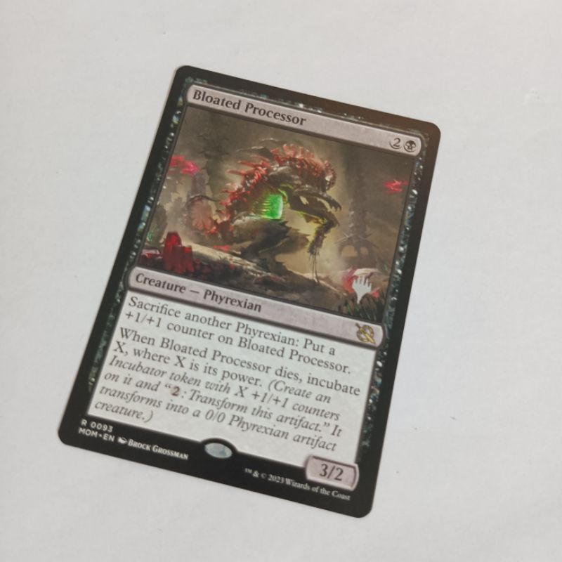 MTG Card BLOATED PROCESSOR Magic the Gathering Trading Card Game Black ...