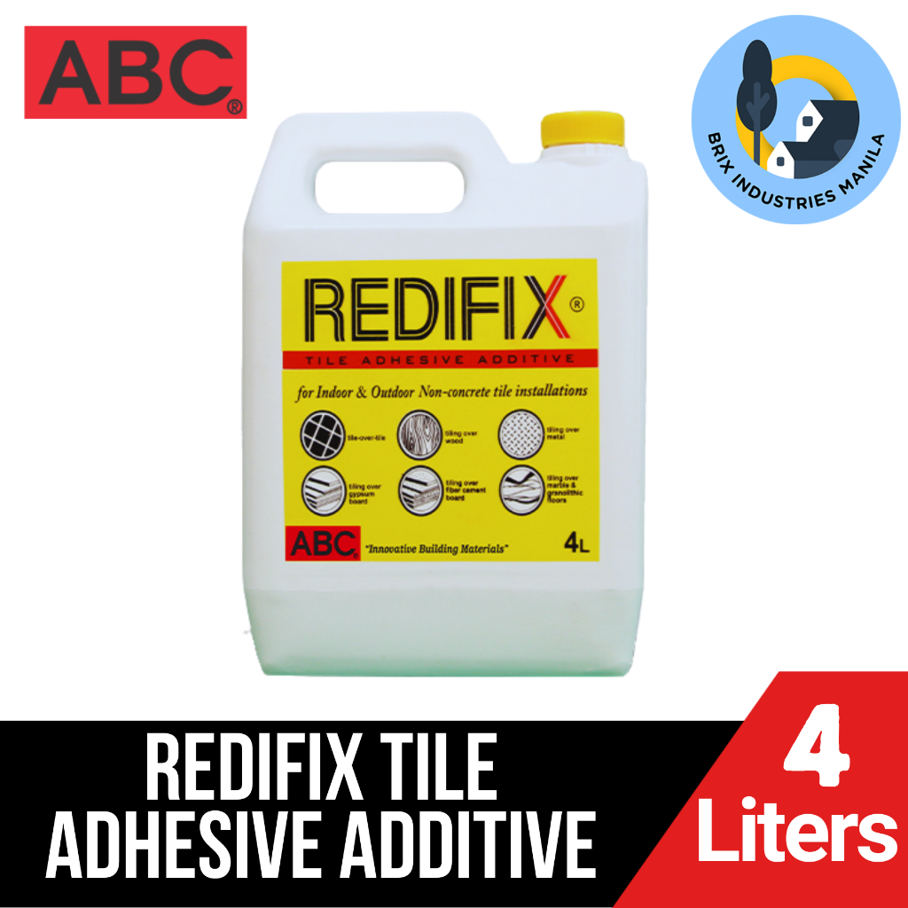 ABC Redifix Tile Adhesive Additive 4L (Gallon) | Shopee Philippines