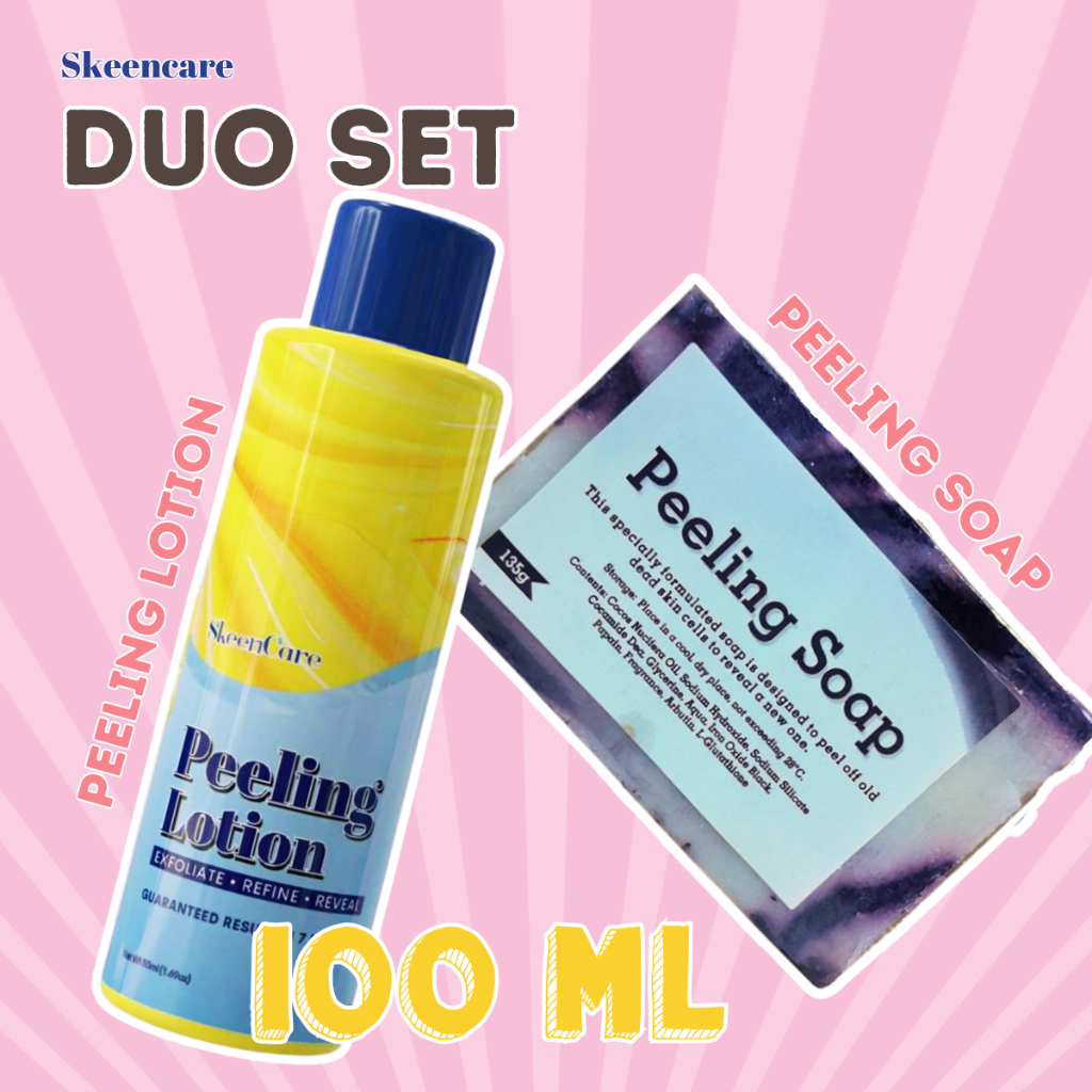 Duo SET SkeenCare Peeling Lotion 100ml with Peeling Soap 135g | Shopee ...