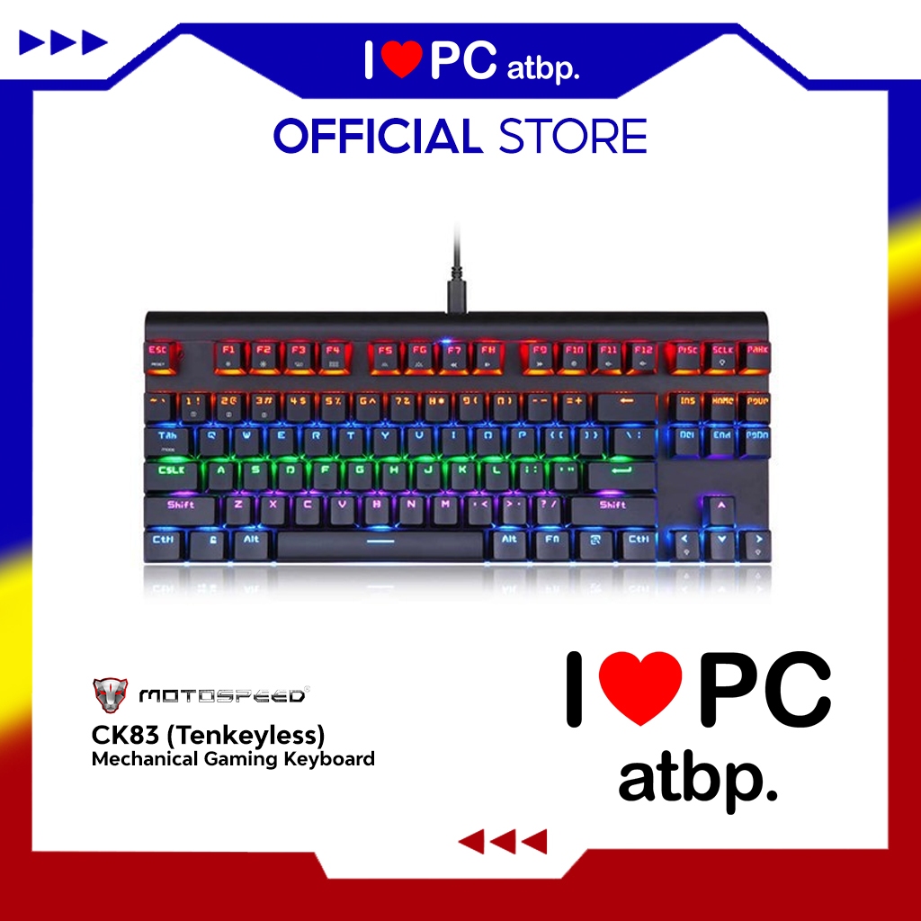 Motospeed CK83 Mechanical Gaming Keyboard (Wireless 2.4GHz/Bluetooth ...