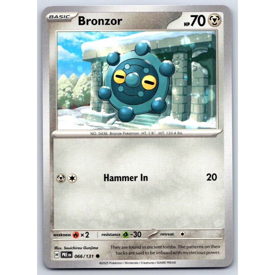 Pokemon TCG Bronzor 066/131 Prismatic Evolution | Shopee Philippines