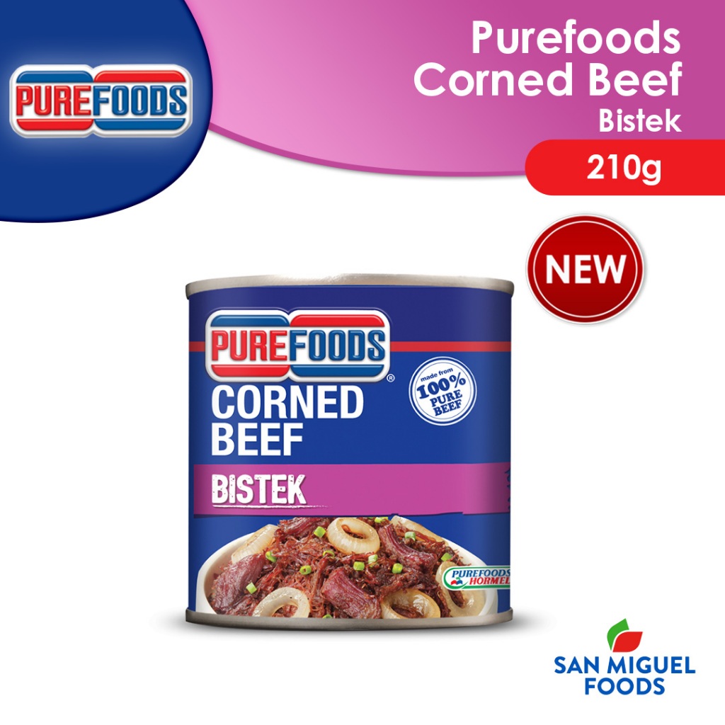 Purefoods Corned Beef Bistek 210g | Shopee Philippines