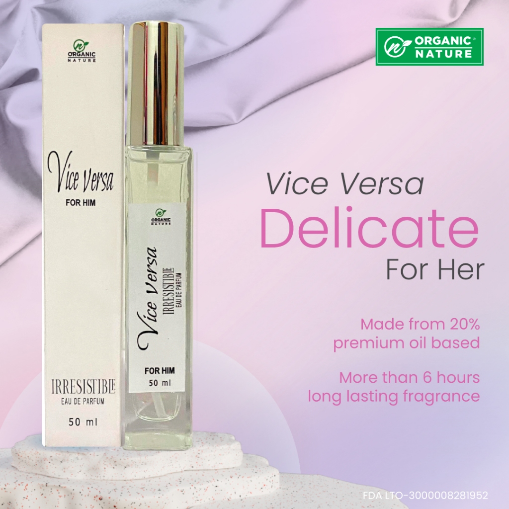 ORGANIC NATURE VICE VERSA EAU DE PARFUM DELICATE SCENT FOR HER | Shopee ...