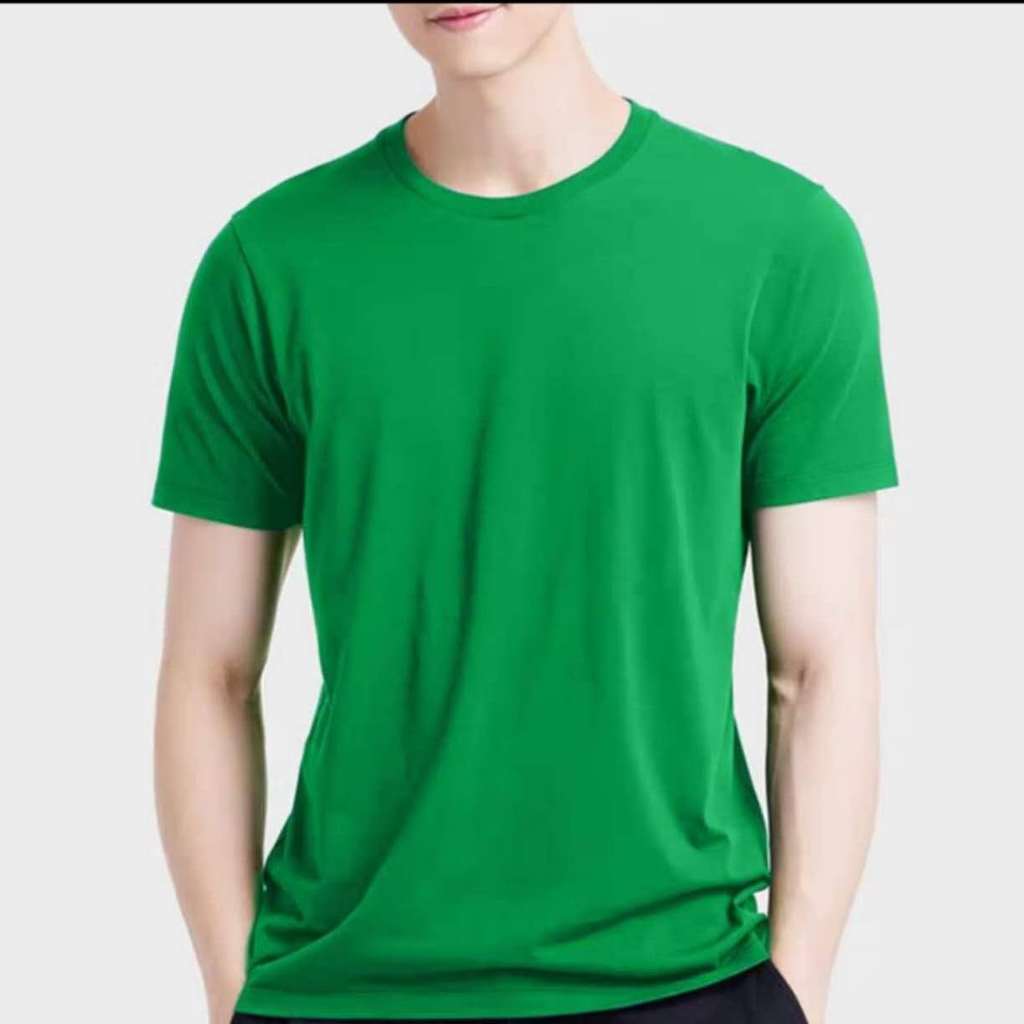 Active GREEN lavender rush brand T-shirt simple casual round neck T ...