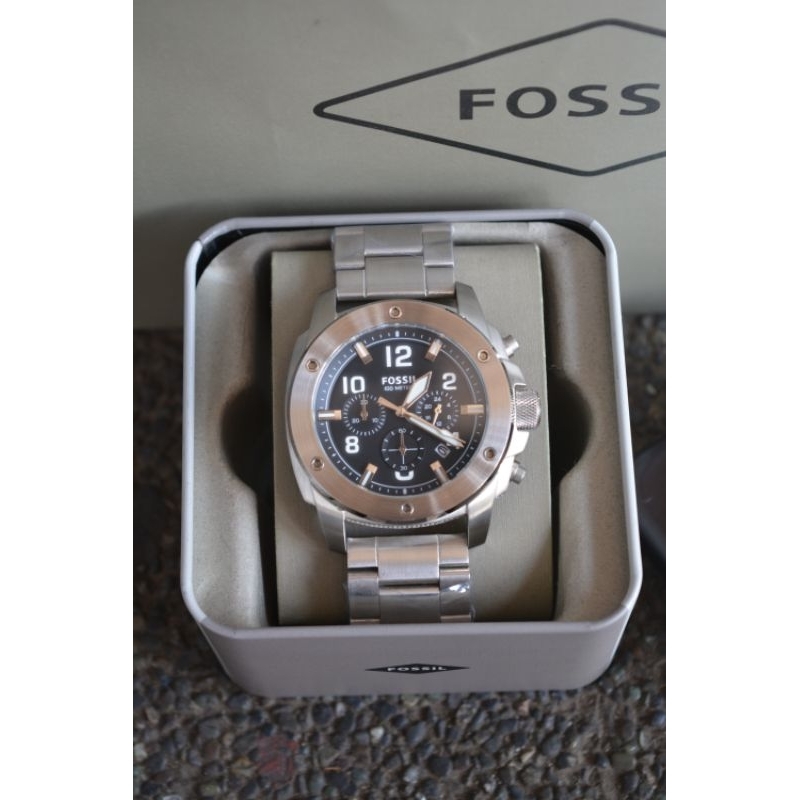 Fossil Modern Machine Chronograph Black Dial Mens Watch | Shopee ...