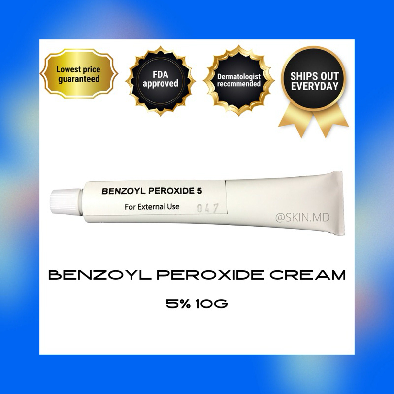 Benzoyl Peroxide Cream 2.5% and 5% 10g | Shopee Philippines
