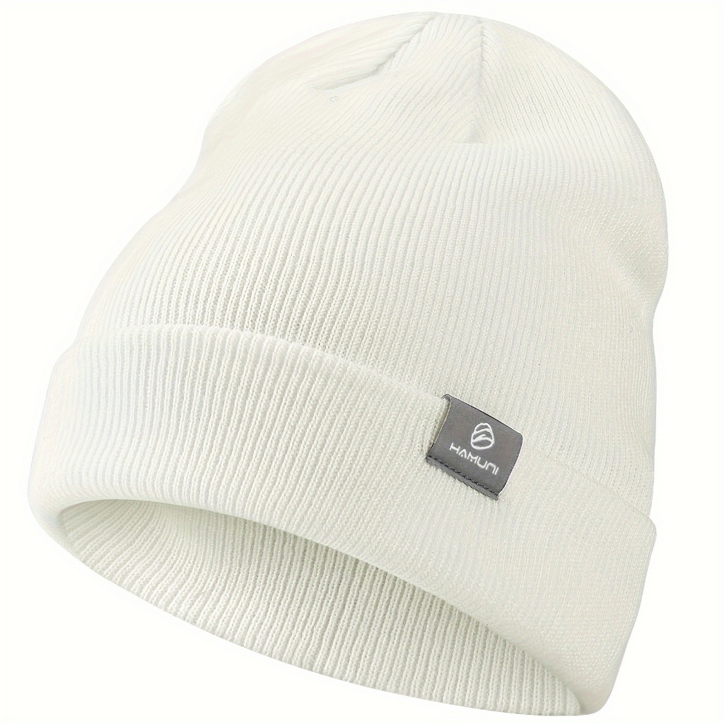 HAMUNI Soft Knit Beanie - Stretchy, Warm & Windproof Skull Cap adult ...