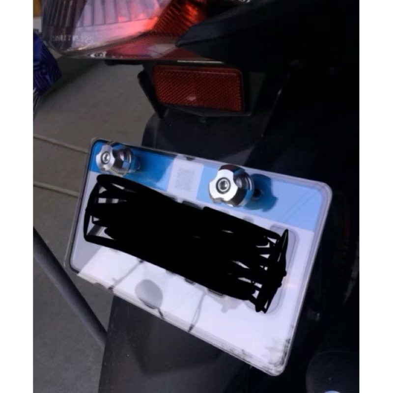 Acrylic Motorcycle Plate Cover iwas baliko iwas bali (for New Plate ...