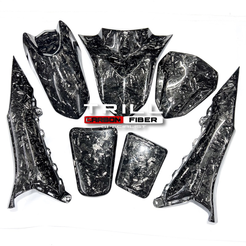 Aerox 155 Version 2 Set (Forged Carbon) PURE CARBON FIBER INFUSION ...
