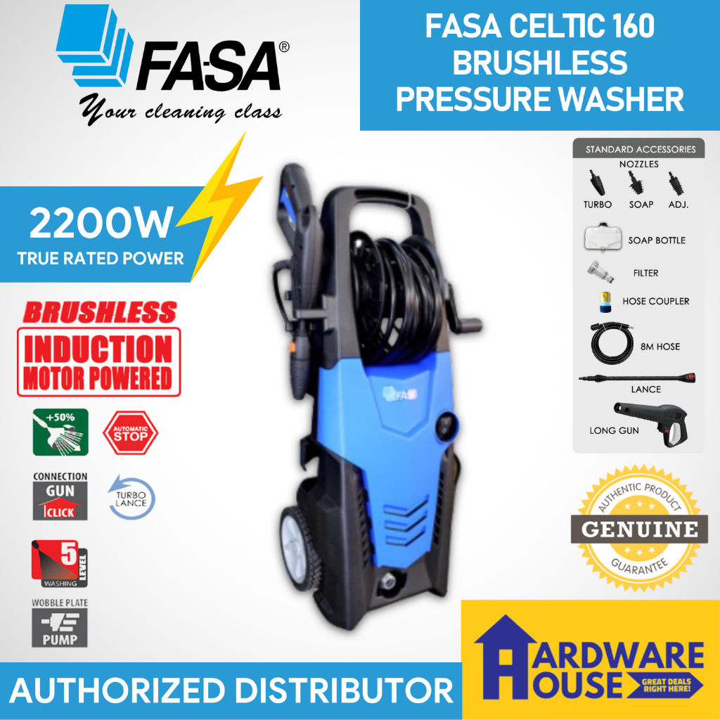 ORIGINAL FASA CELTIC 160 Brushless Induction Motor Pressure Washer ...