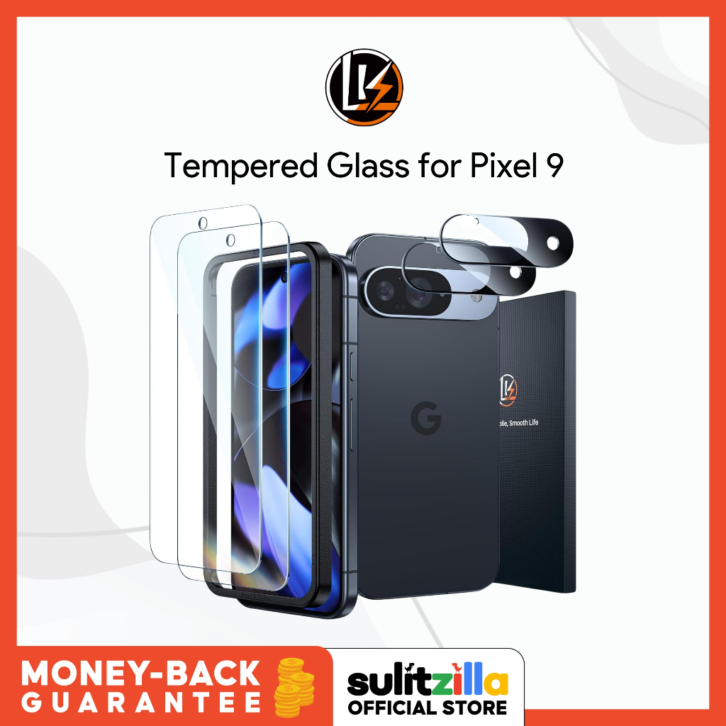 LK Screen & Camera Protector Tempered Glass for Google Pixel 9 (2+2 ...