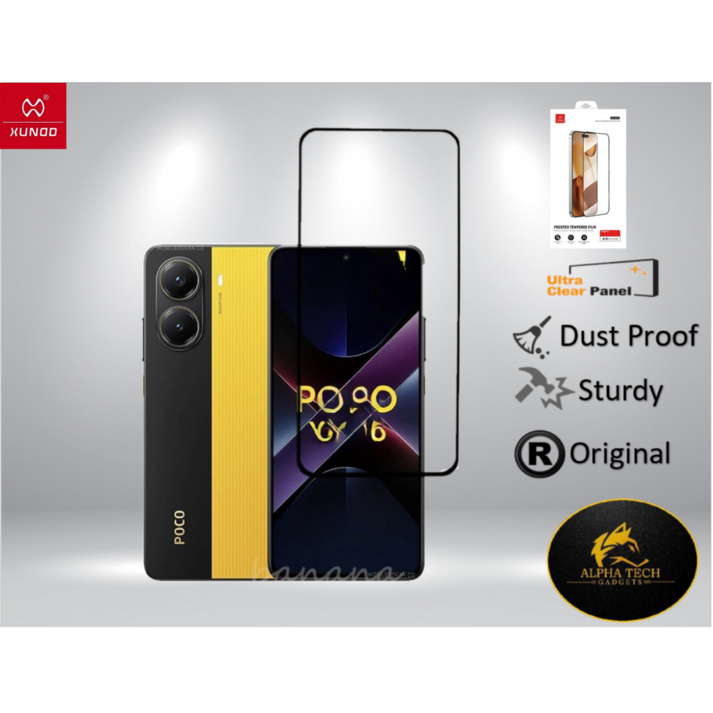 POCO X7 PRO / X6 PRO X5 PRO X5 5G XUNDD Axe Series Full Tempered Glass ...