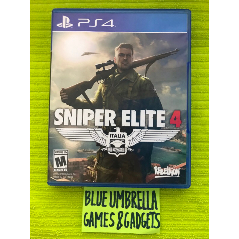 Sniper Elite 4 PS4 Region 1 U.S Version Playstation 4 Original Game ...