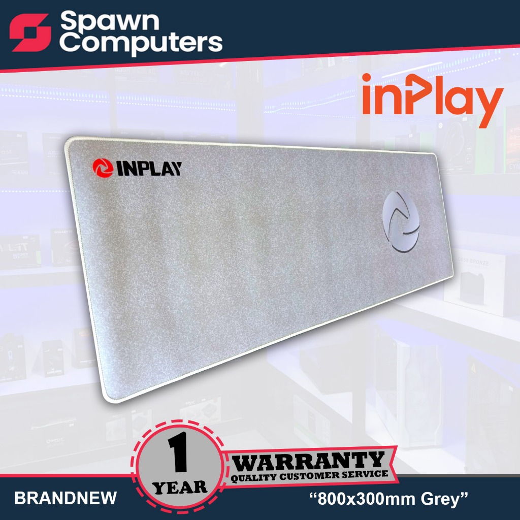 Mousepad Extended 800x300mm Grey Inplay | Shopee Philippines