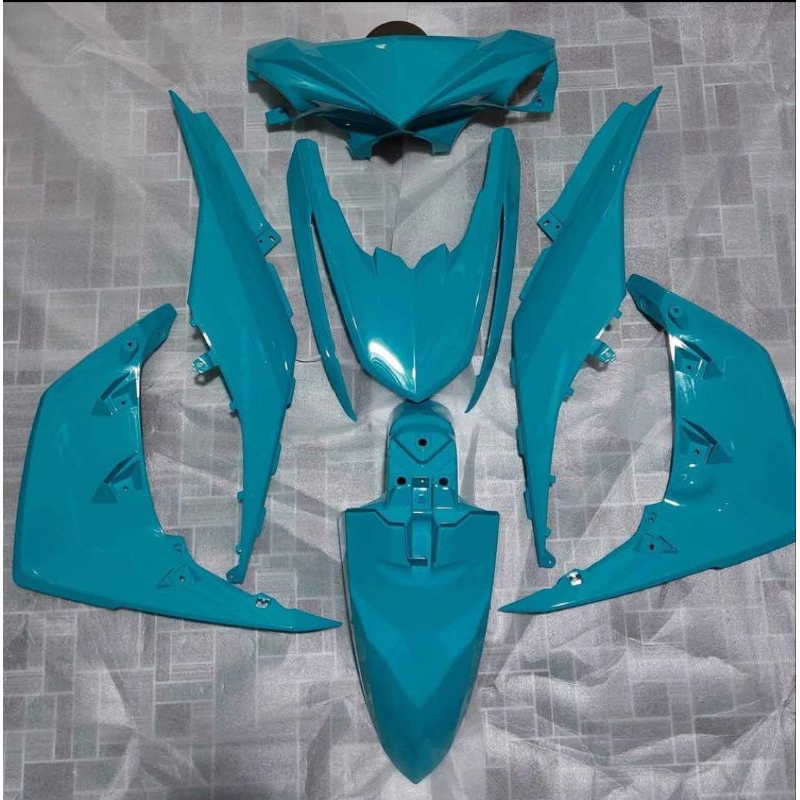 Body Cover Mio i 125 Full Set Cyan Blue Yamaha genuine | Shopee Philippines