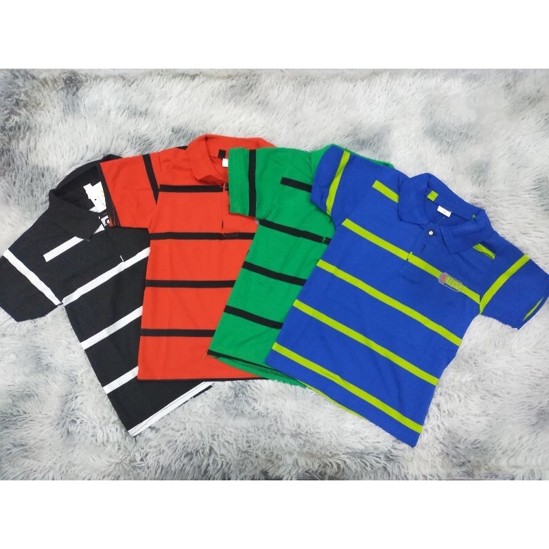 COTTON POLO STRIPER FOR KIDS 2-6 YRS.OLD | Shopee Philippines