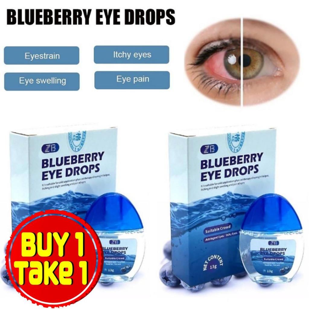 (BUY 1 TAKE 1)BLUEBERRY EYE DROPS RELIEVES RED EYS DISCOMFORT BLURRED ...