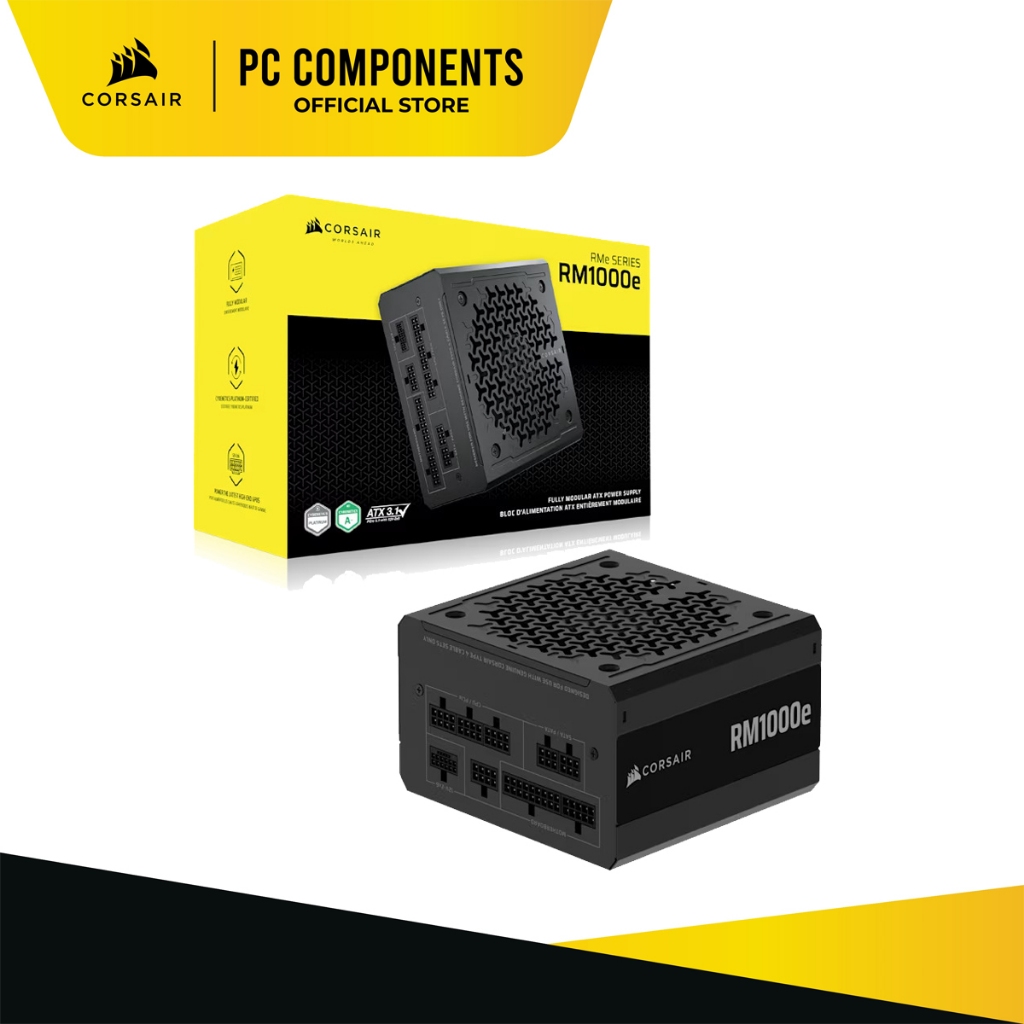 CORSAIR RMe Series RM1000e Fully Modular Low-Noise ATX Power Supply ...