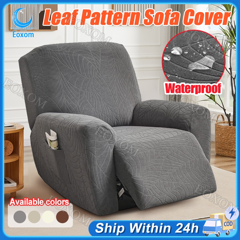 Waterproof Recliner Sofa Cover Leaf Pattern Thick Lazy Boy Reclining Couch Cover 4 Seasons ...