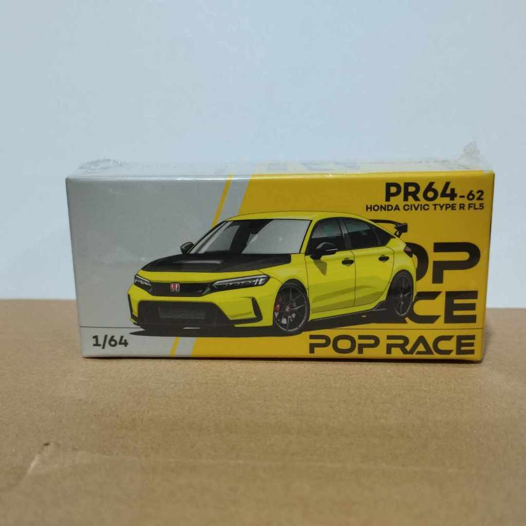 Pop Race PR64-62 Honda Civic Type R FL5 (Yellow) Sealed 1:64 Scale ...