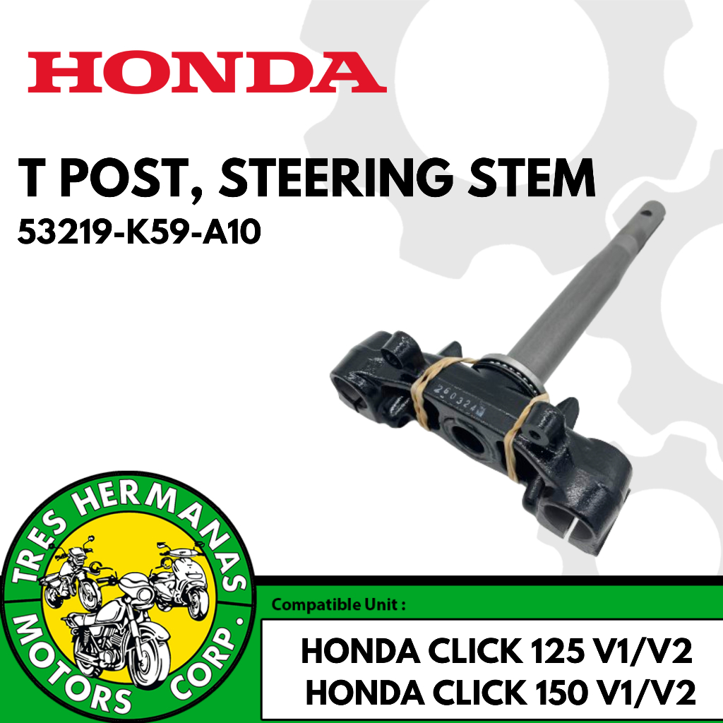 UNDER BRACKET T-POST FOR HONDA MOTORCYCLE : CLICK 125 V1/V2, CLICK 150 ...