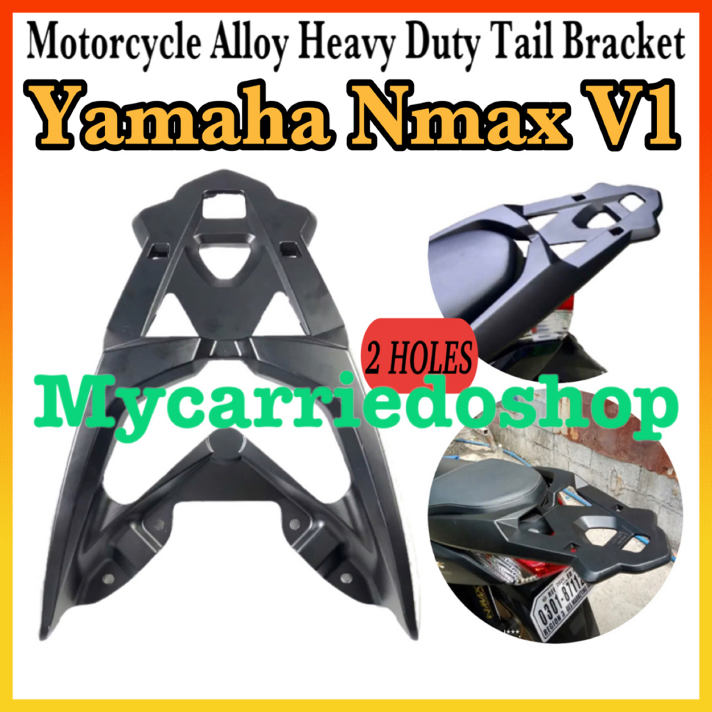 Motorcycle Rear Heavy Duty Alloy Top Box Bracket Yamaha Nmax V1 And ER ...
