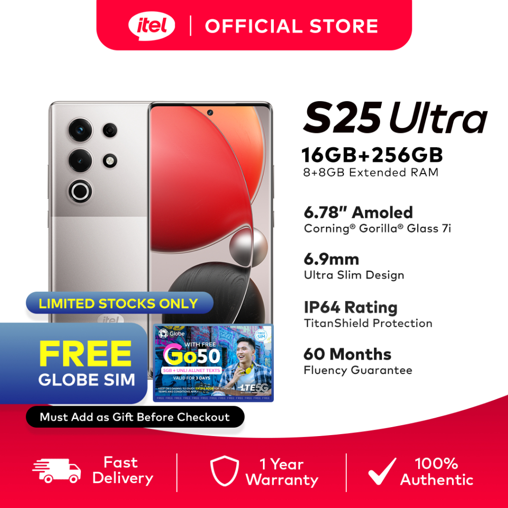 itel S25 Ultra 8GB+256GB 5000mAh 6.78"FHD+Amoled 3D Curved 120Hz | Shopee Philippines