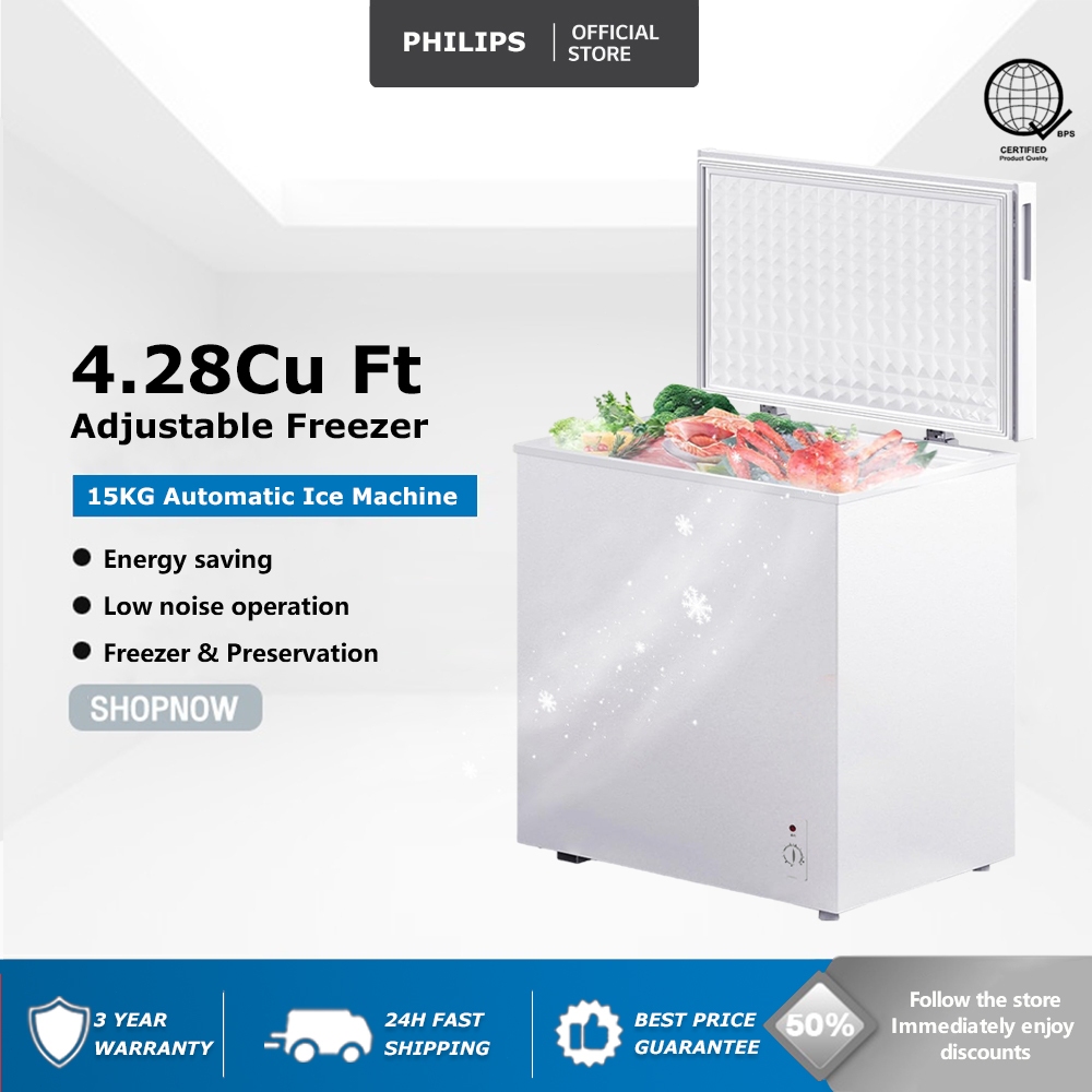 4.28 Cu Ft Freezer Inverter Household Refrigeration Multifunction Small ...