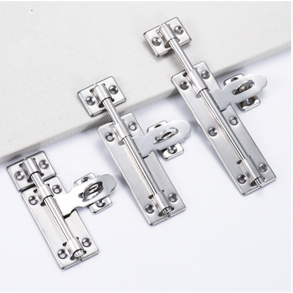 Brushed stainless steel door locks, latches, padlocks (4 inch-6 inch-8 ...