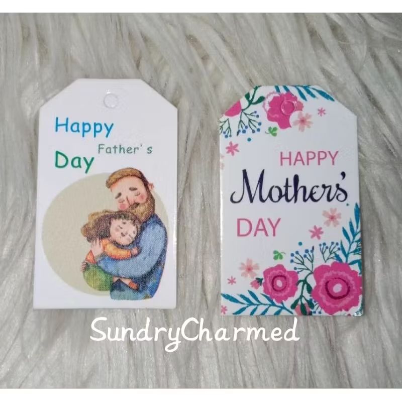 Mother's Day / Father's Day Gift Tags 10pcs/pack | Shopee Philippines