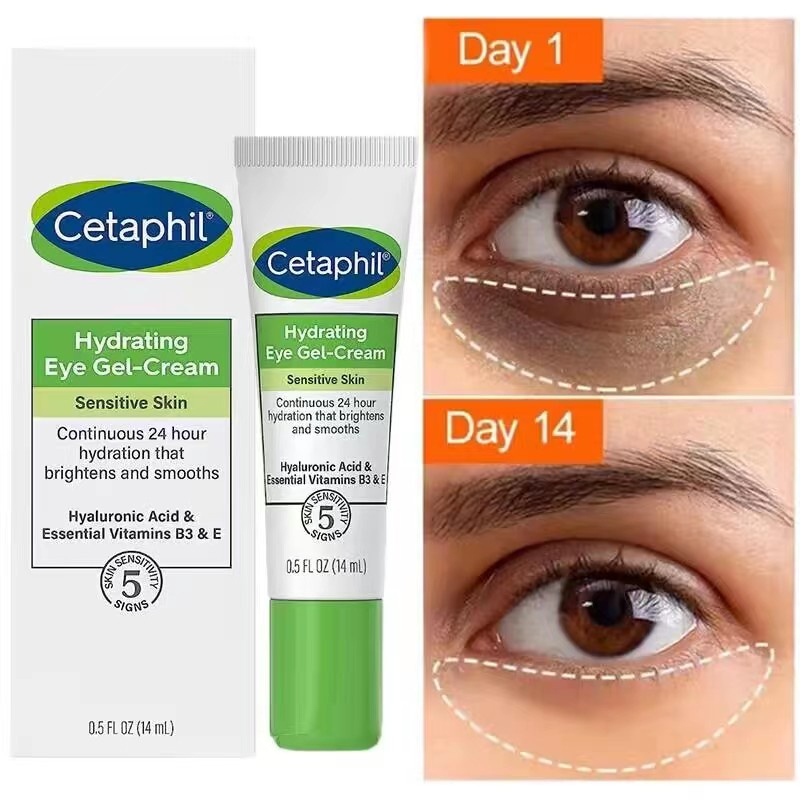 Cetaphil Hydrating Eye Gel-Cream 14ml Hyaluronic Acid Serum Dilute Eye ...