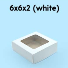 6x6x2 INCHES (WHITE) WITH WINDOW PACKED BY 10'S | Shopee Philippines