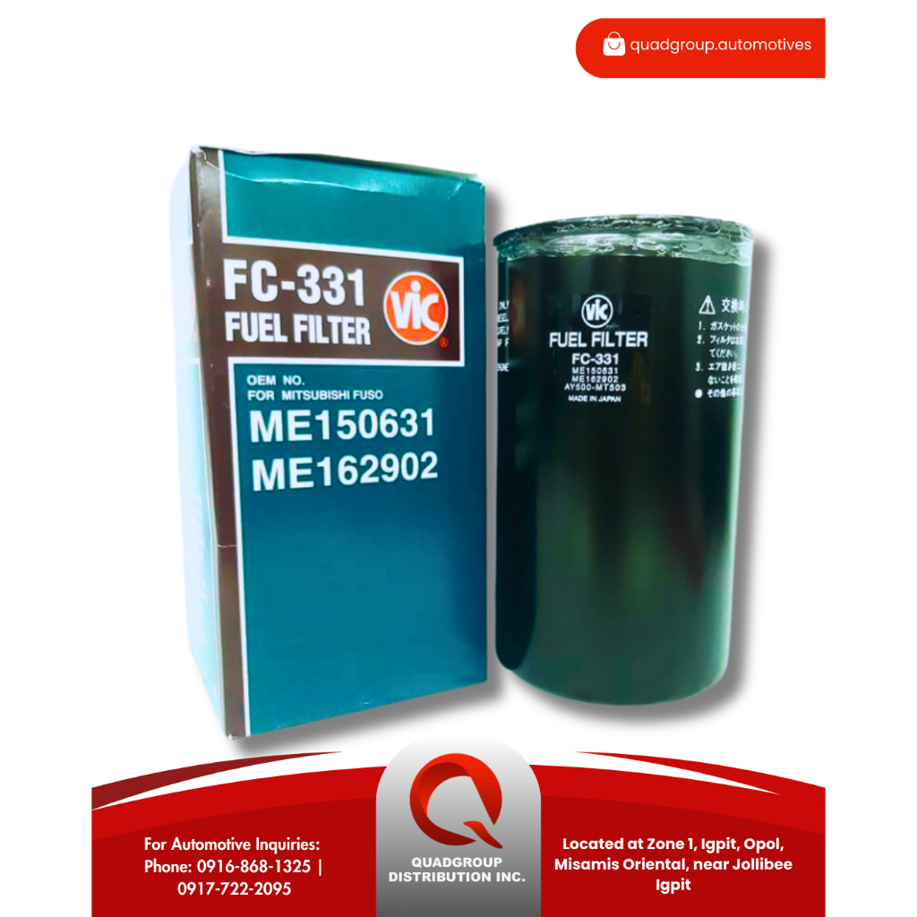 VIC FILTER - FC-331 FUEL FILTER (MITSUBISHI-FUSO) | Shopee Philippines