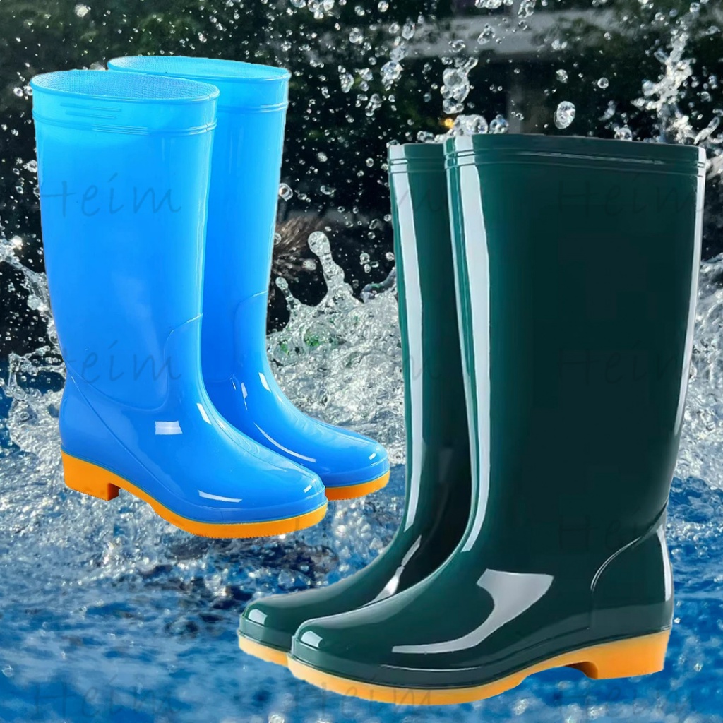 High Cut Rain Boots (Bota) PVC water shoes For Ladies Rain shoes women ...
