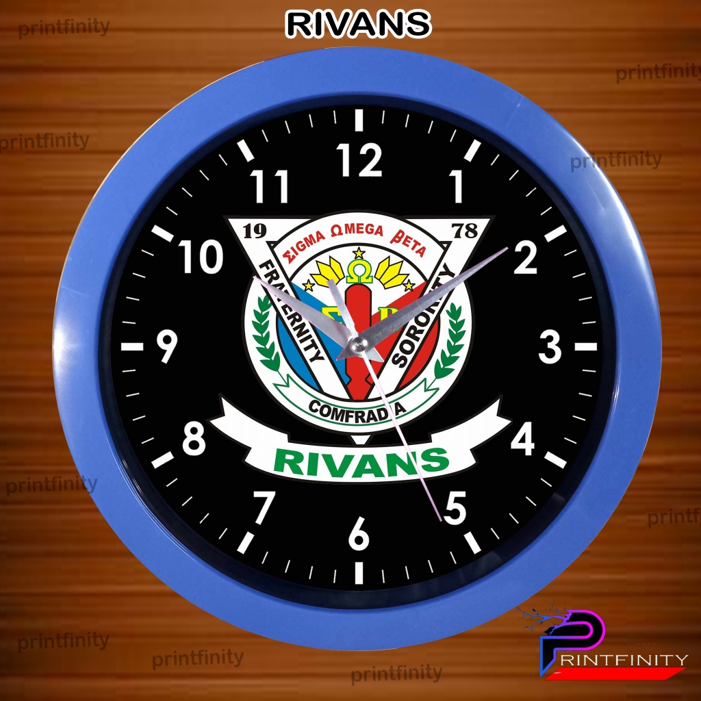 RIVANS FRATERNITY WALLCLOCK | Shopee Philippines