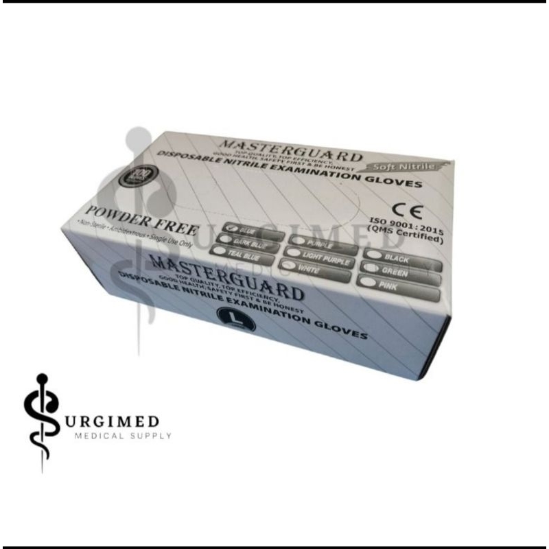 Examination Gloves Non-Sterile Masterguard Nitrile | Shopee Philippines