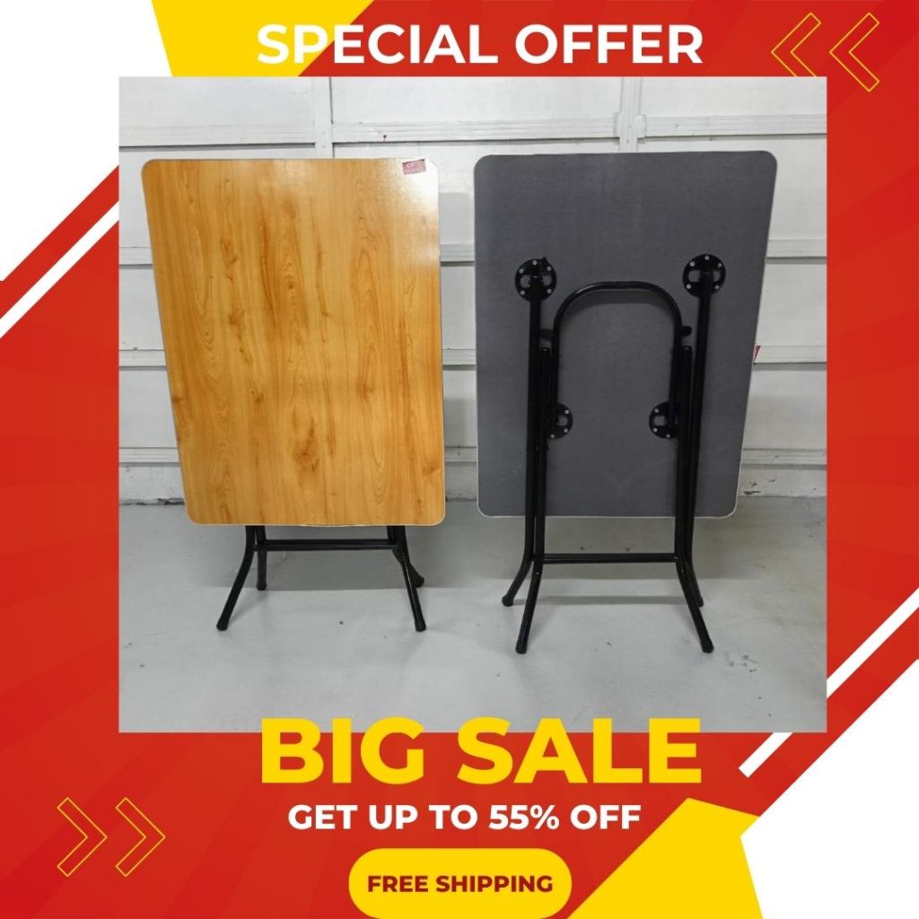 Folding Table (Heavy Duty) 60X80 Maximum 1pcs per order | Shopee ...