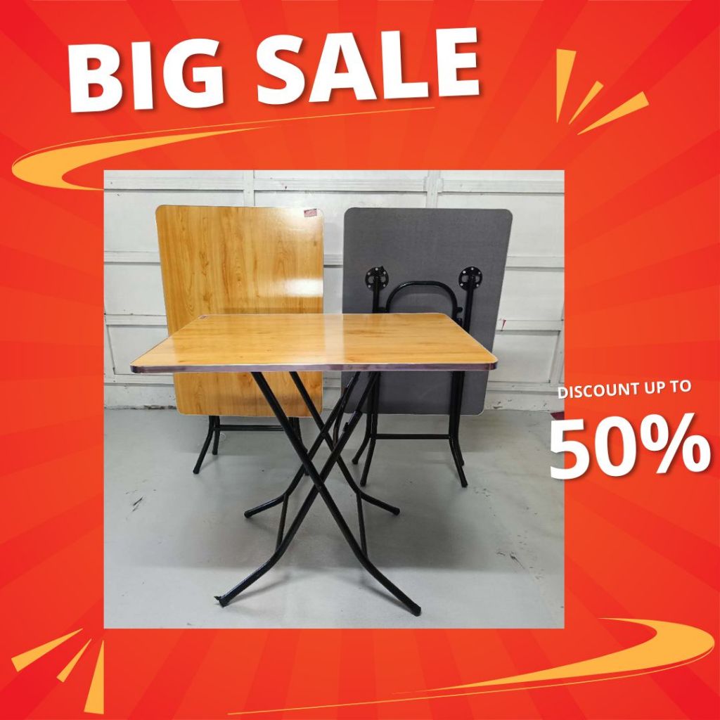 60x80 cm Folding Table / lamesa / FOLDABLE TABLE (Heavy Duty) (RANDOM ...