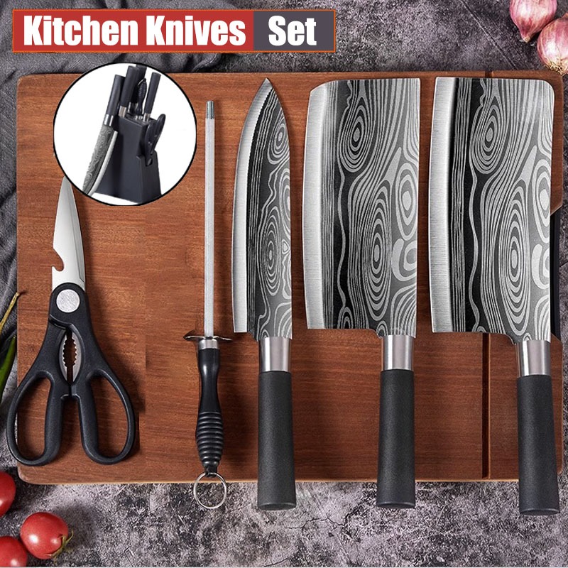 Kitchen Knife Sets 5 in1 Kitchen Knife Set Original High Quality ...