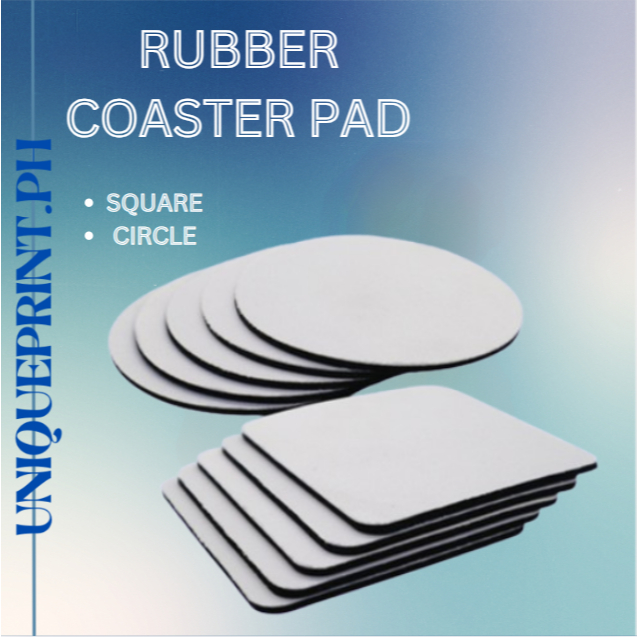 Sublimation Canvas Coaster Pad // Rubber Coaster Pad (5pcs) | Shopee ...