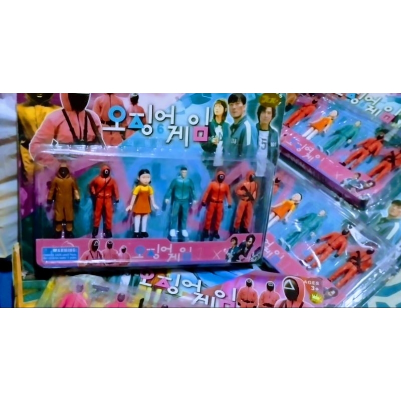 squid games miniature character set (mini figures) | Shopee Philippines