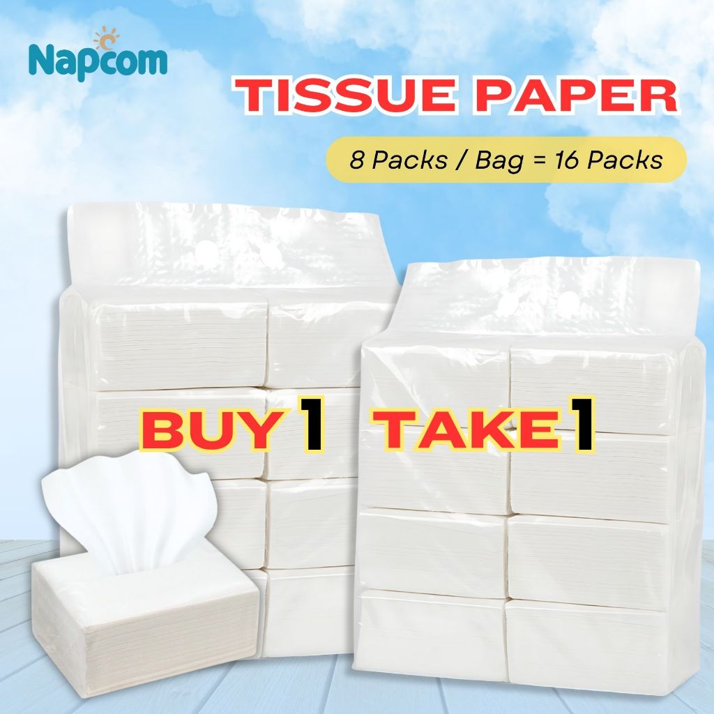Buy 1 Take 1 Napcom Wall-Mounted Tissue Paper Large Size Soft And ...