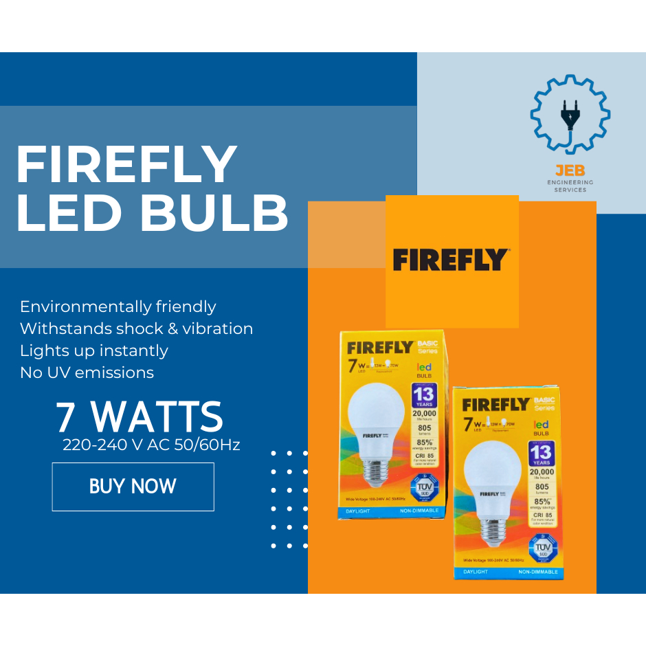 FIREFLY LED LIGHT BULB (DAYLIGHT) | Shopee Philippines